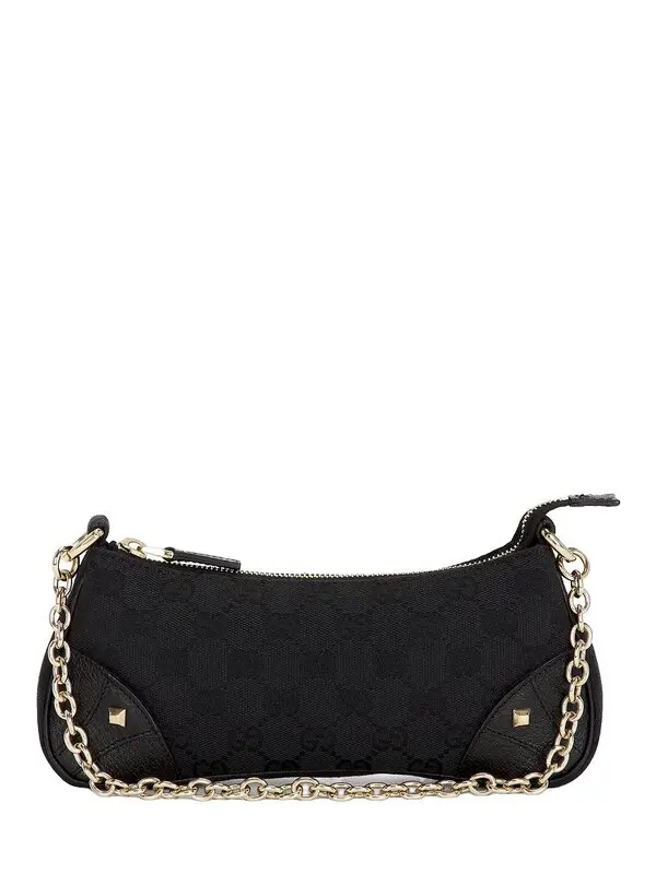 Gucci Nailhead Pochette Shoulder Bag - Black