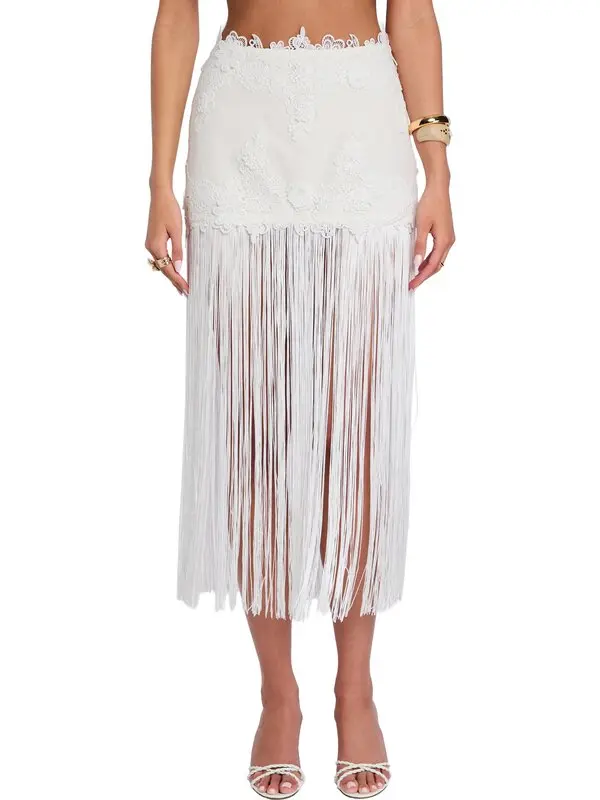 Retrofete Amaris Maxi Skirt - Ivory