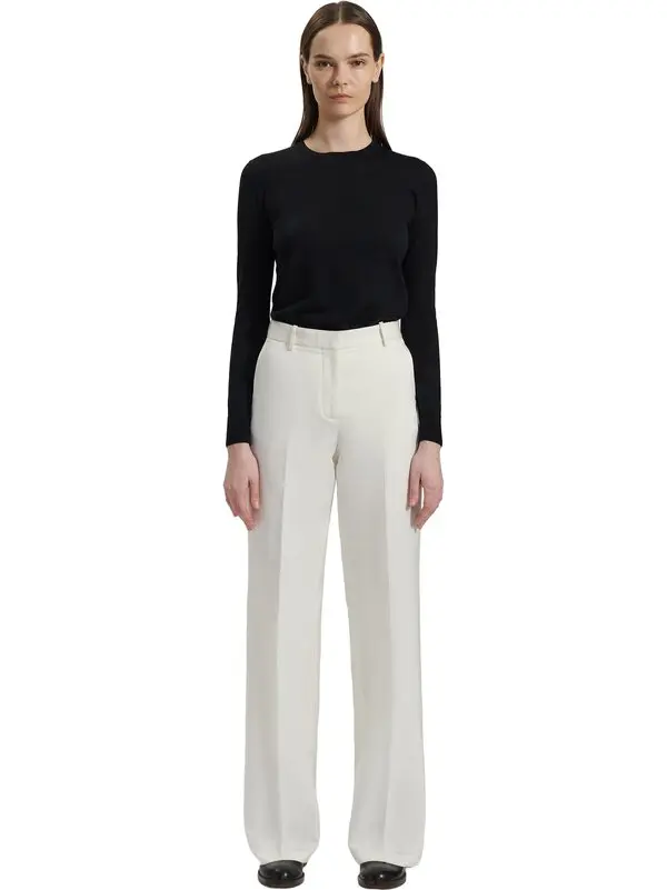 Veronica De Piante Anya Peau De Soie Trousers - White