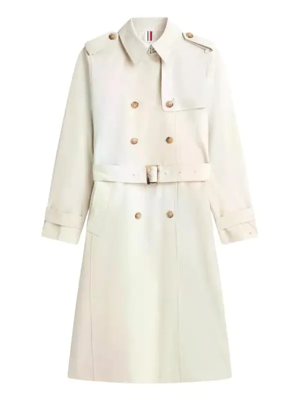 Tommy Hilfiger Belted Trench Coat - Neutrals