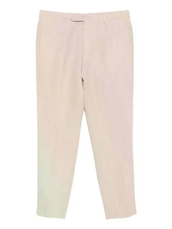 DELL'OGLIO Linen Trousers - Neutrals