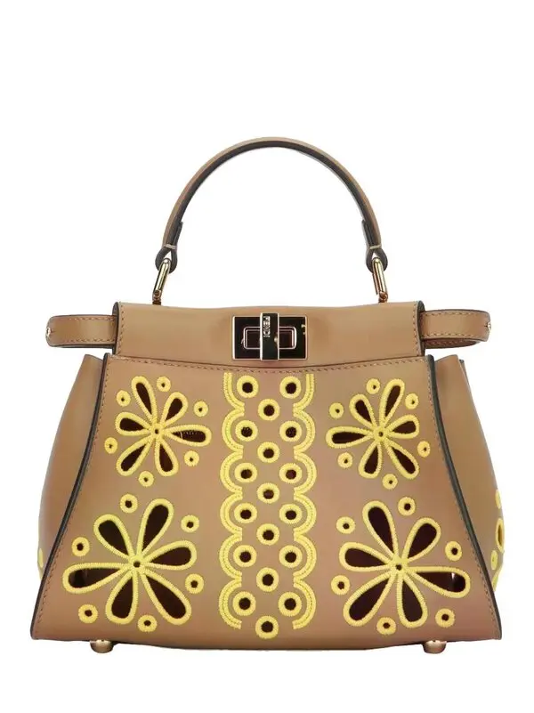 Fendi Peekaboo Mini Bag - Brown