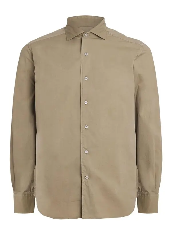 Corneliani Cotton-blend Shirt - Brown