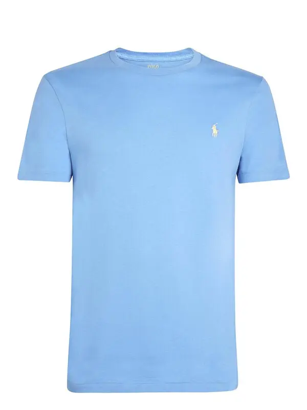 Polo Ralph Lauren Cotton Custom-fit Polo Pony T-shirt - Blue