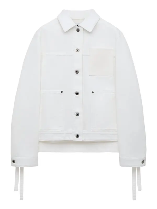 Loewe X Paula's Ibiza Workwear Side-tie Denim Jacket - White