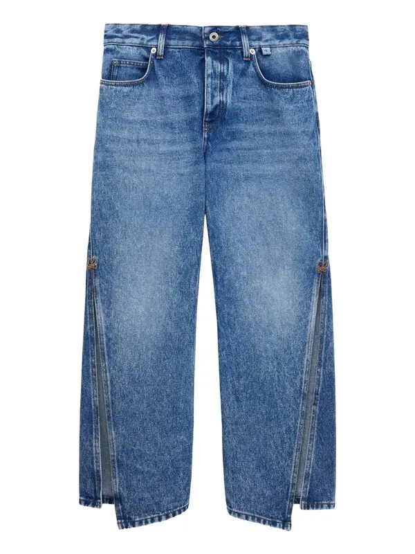 Loewe X Paula's Ibiza Split-leg Flared Jeans - Blue