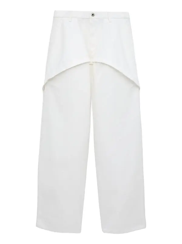 Loewe X Paula's Ibiza Cotton Panelled Trousers - White