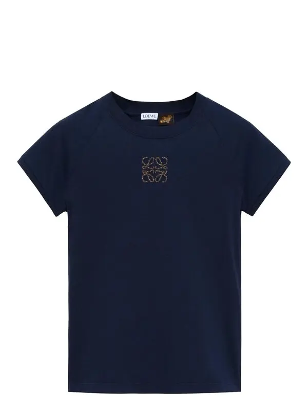 Loewe X Paula's Ibiza Cotton-blend T-shirt - Navy