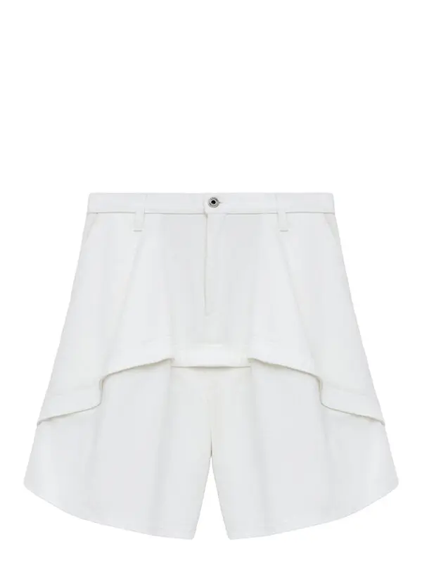 Loewe X Paula's Ibiza Cotton Panelled Shorts - White