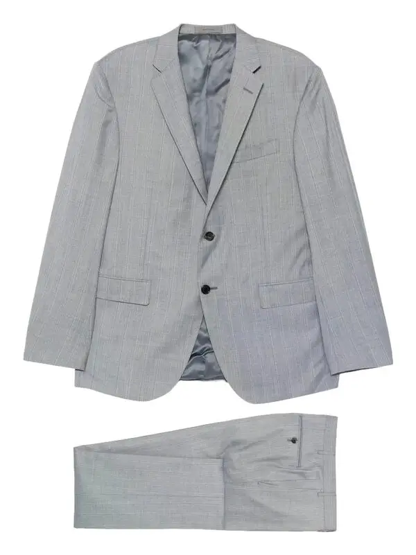 Corneliani Check-pattern Single-breasted Suit - Grey
