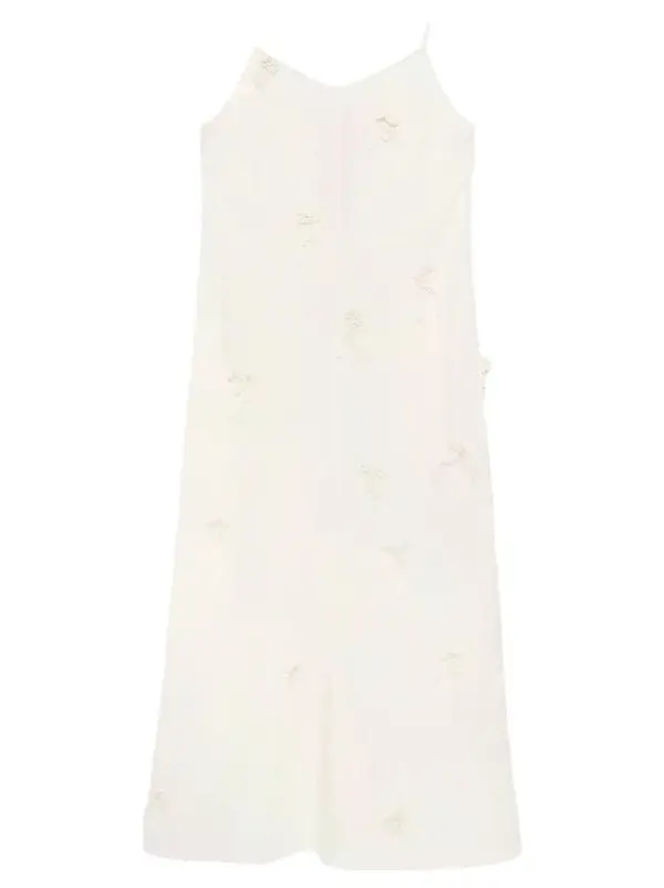 KINYAN LAM Hand Knots Butterfly Slip Dress - Neutrals