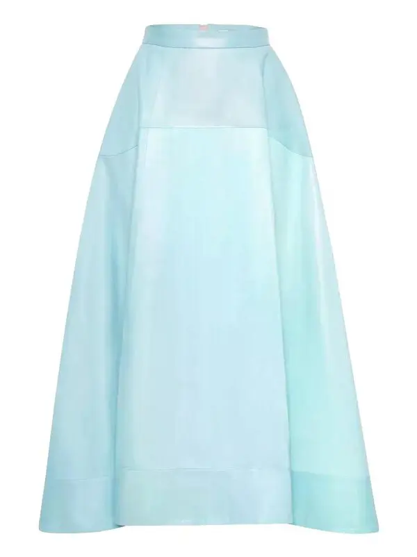 Adam Lippes Cody Midi Skirt - Blue