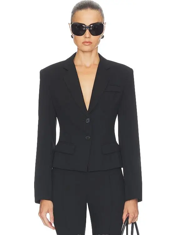 Smythe Two Button Tillie Blazer - Black