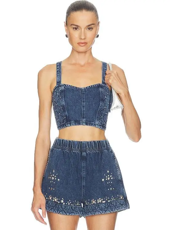 HAYLEY MENZIES Cyndi Top - Blue