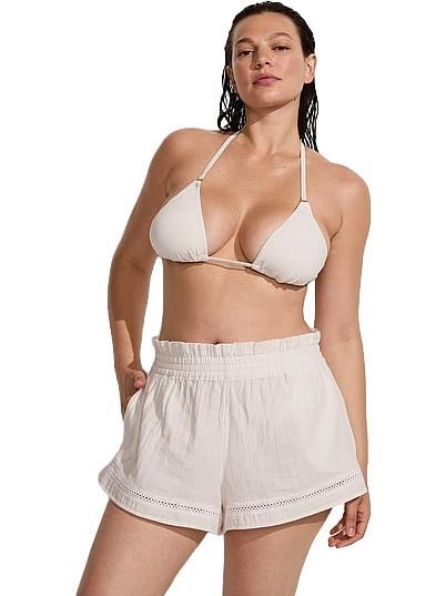 Victoria's Secret Cotton Gauze Shorts - Grey