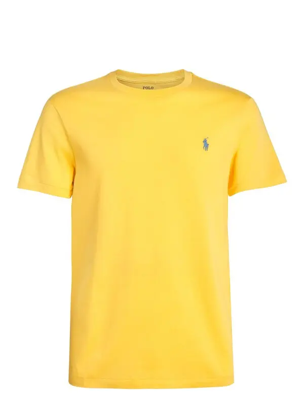 Polo Ralph Lauren Cotton Custom-fit Polo Pony T-shirt - Yellow