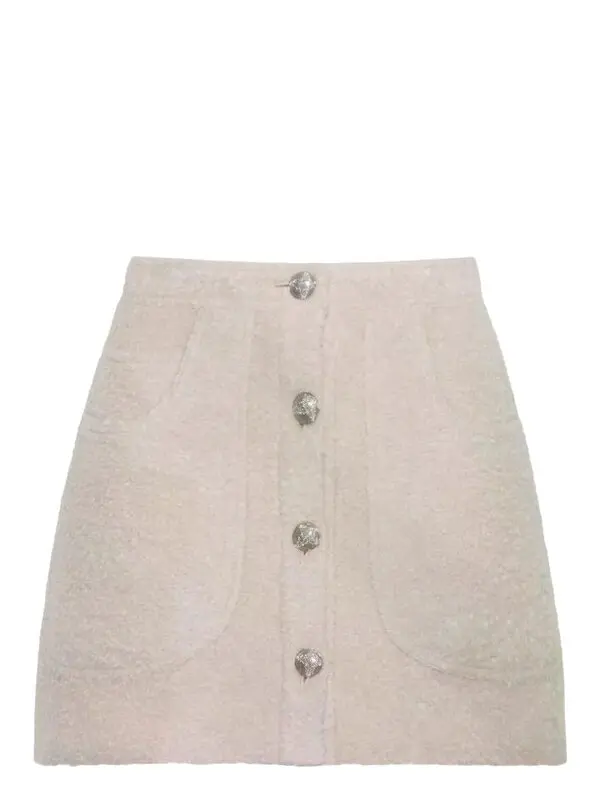 Adam Lippes Brushed Bouclé Maisey Skirt - Neutrals
