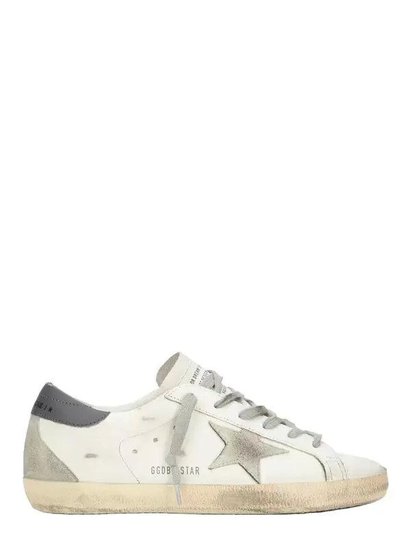 GOLDEN GOOSE Super-star Distressed Sneakers - White