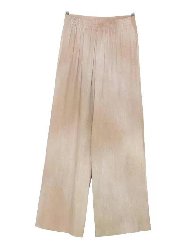 Ermanno Scervino Elasticated-waist Wide-leg Trousers - Neutrals