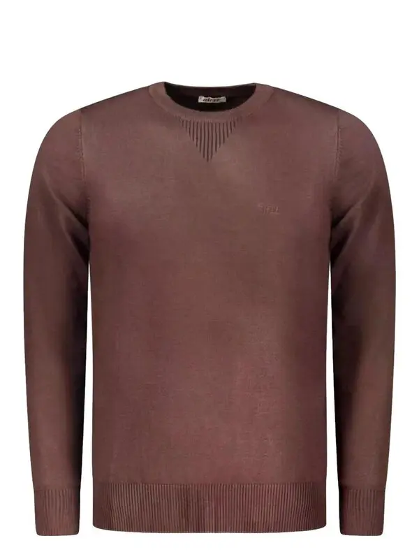RIFLE Crew-neck Sweater - Brown