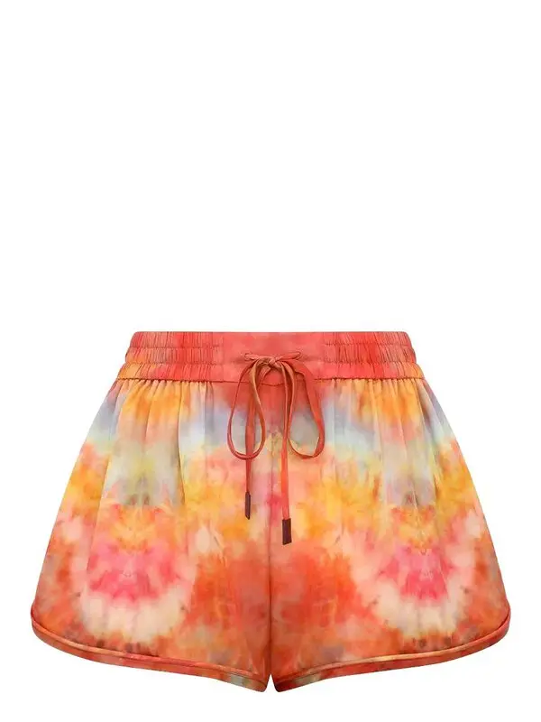 Zimmermann Alchemy Tie-dye Shorts - Orange