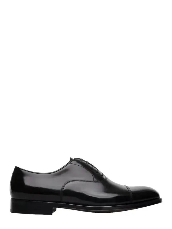 DOUCAL'S Leather Oxford Shoes - Black