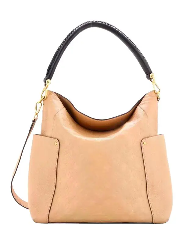 LOUIS VUITTON Bagatelle Monogram Empreinte Leather Hobo Bag - Neutrals