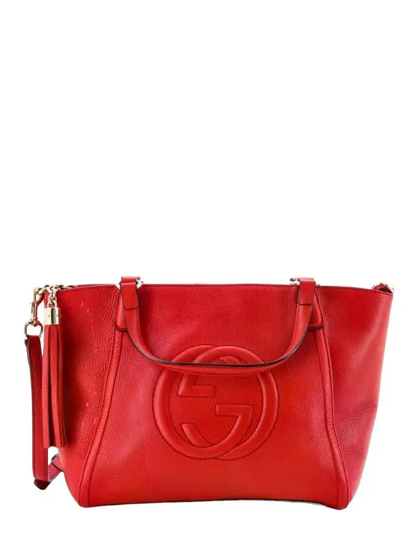 Gucci Soho Leather Medium Shoulder Bag - Red