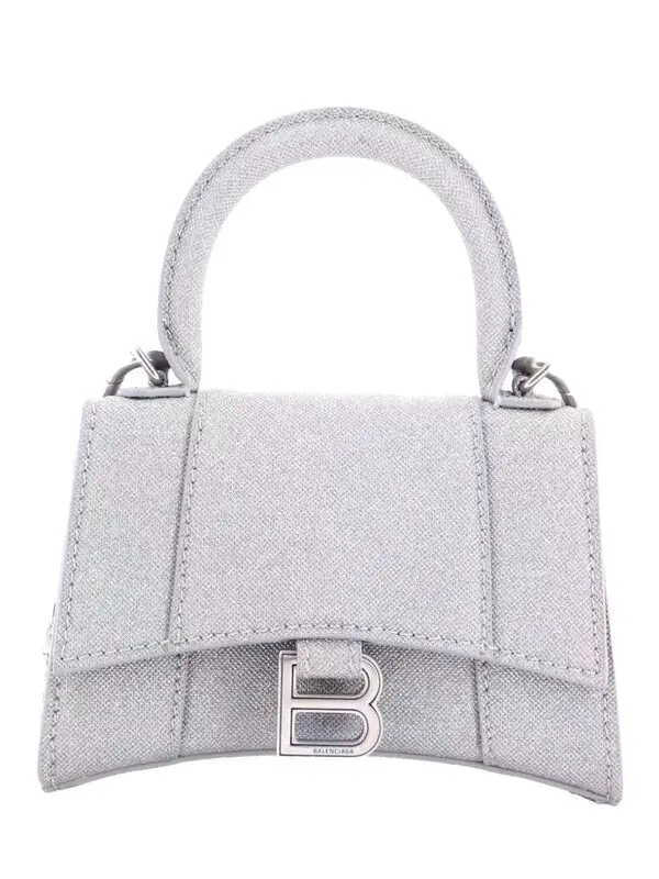 Balenciaga Hourglass Top Handle Mini Satchel - Grey
