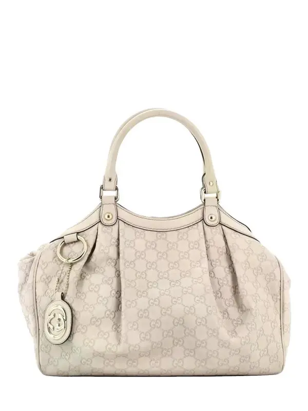 Gucci Sukey Sima Leather Medium Tote Bag - Neutrals