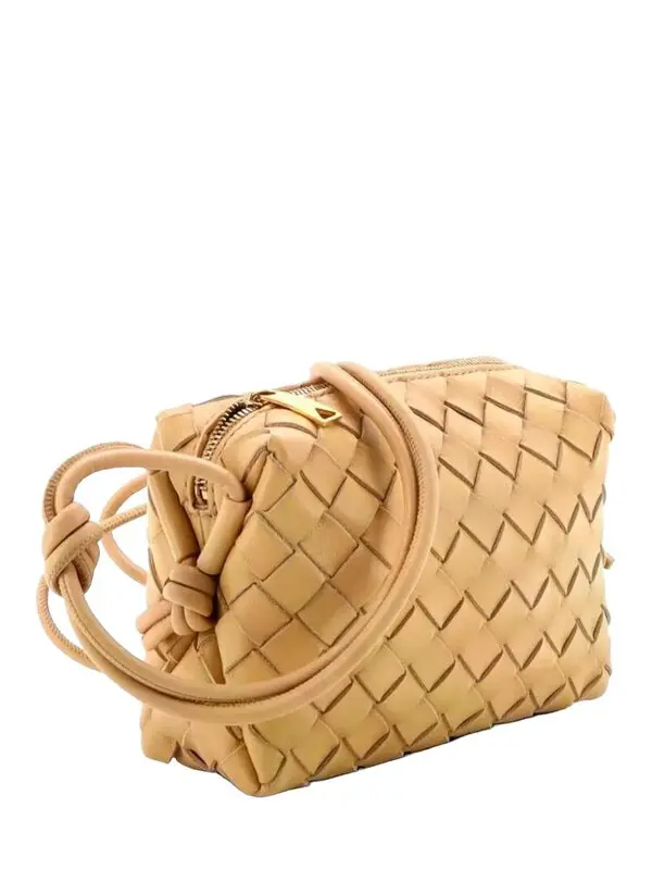 Bottega Veneta Loop Intrecciato Nappa Mini Crossbody Bag - Neutrals