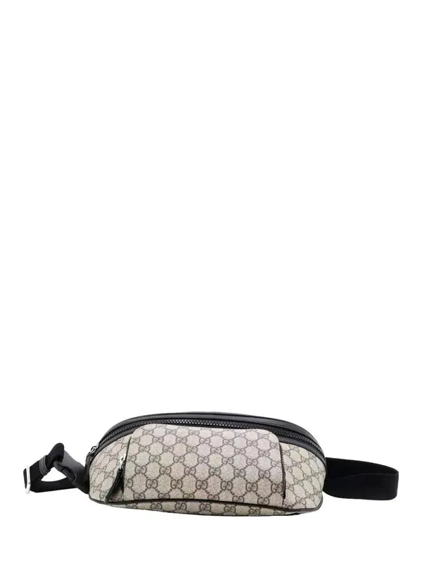 Gucci Eden Gg Coated Canvas Belt Bag - Black