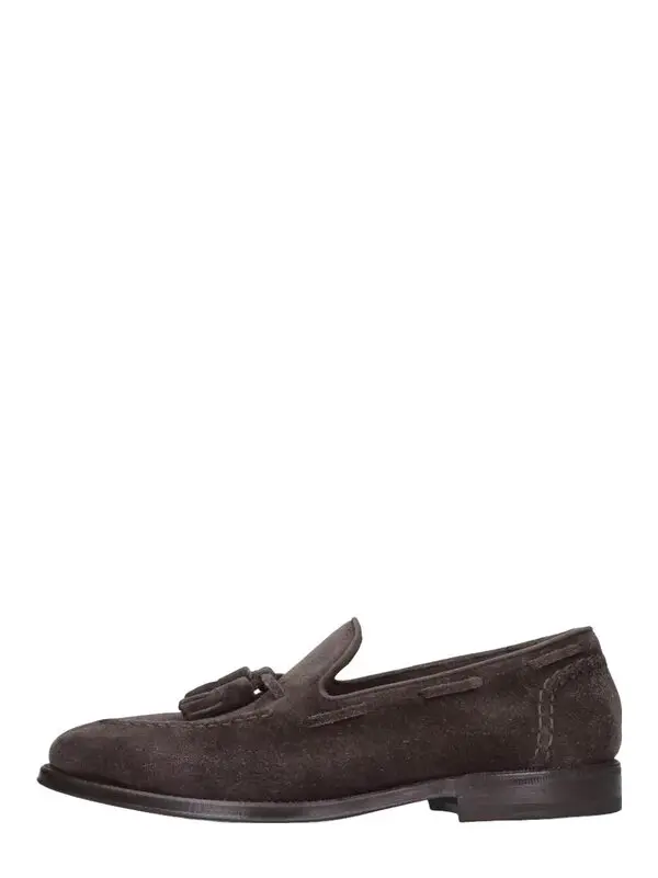 HENDERSON BARACCO Tassel-detail Whipstitch Loafers - Brown