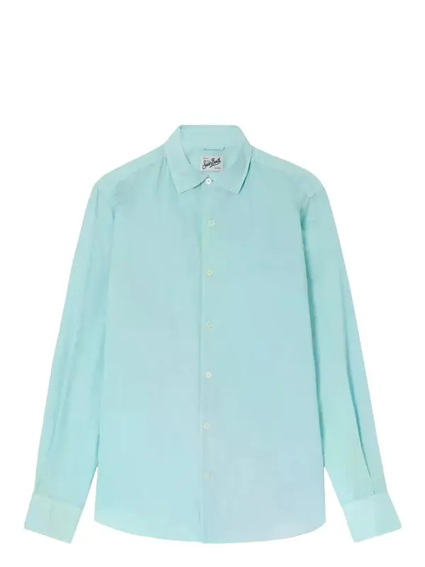 MC2 SAINT BARTH Logo-embroidered Shirt - Blue