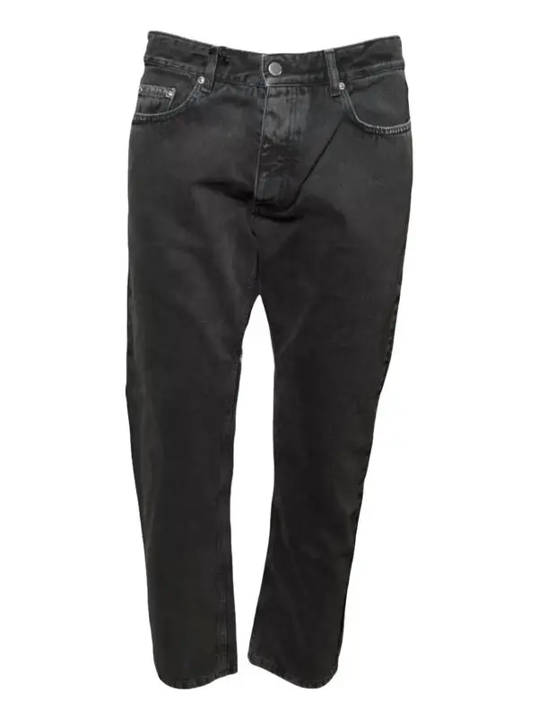 ICON DENIM LOS ANGELES Star-embroidered Jeans - Black