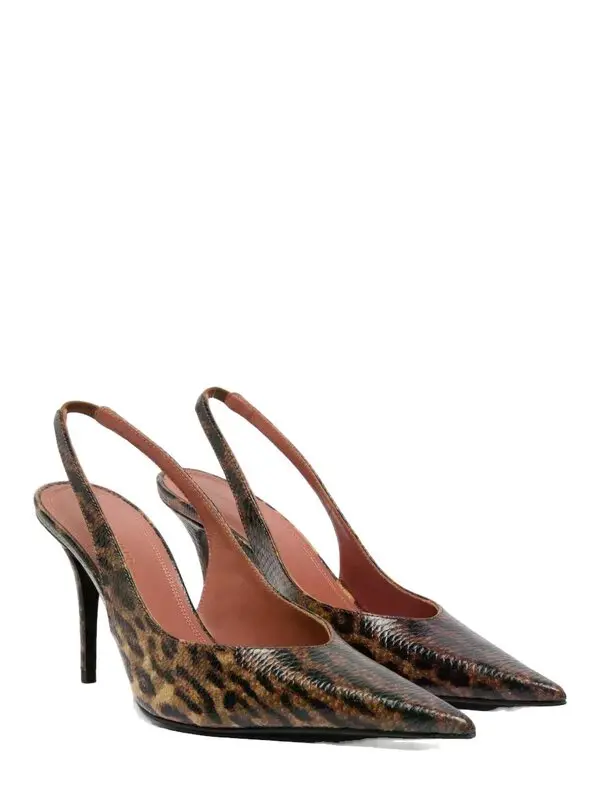 Amina Muaddi Anok Slingback Pumps - Neutrals