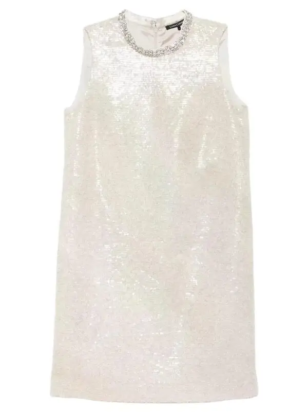 LUISA CERANO Sequin-embellished Mini Dress - Grey