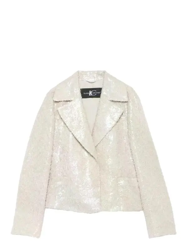 LUISA CERANO Sequin-embellished Jacket - Grey