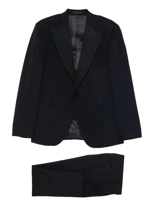 Corneliani Peak-lapel Single-breasted Suit - Blue