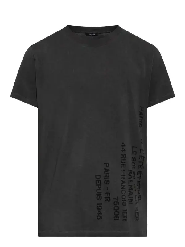 Balmain Logo-print T-shirt - Grey