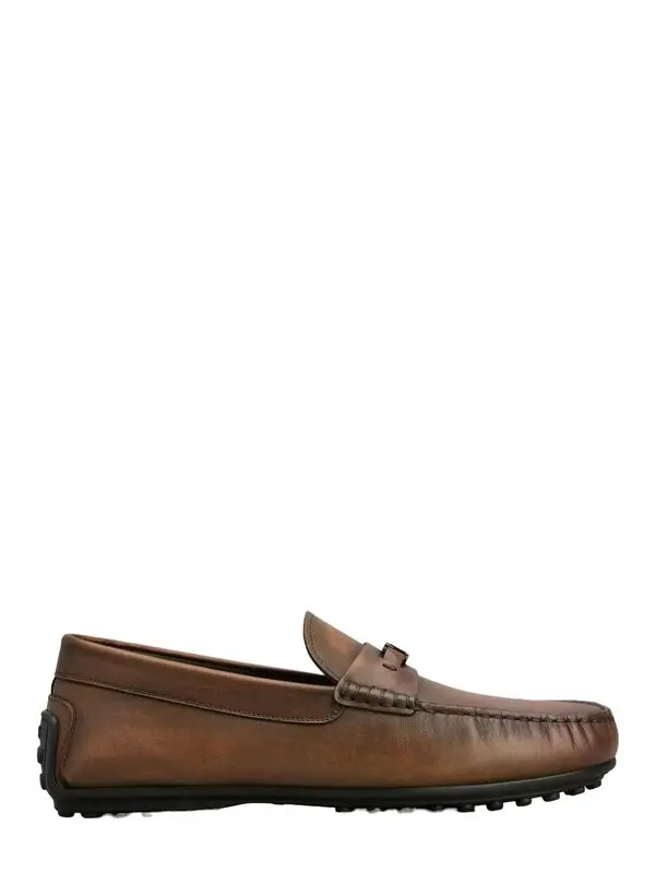 TOD'S City Gommino Logo-detail Loafers - Brown