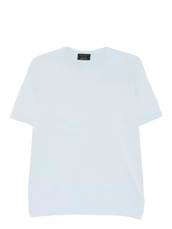 DELL'OGLIO Knitted T-shirt - Blue