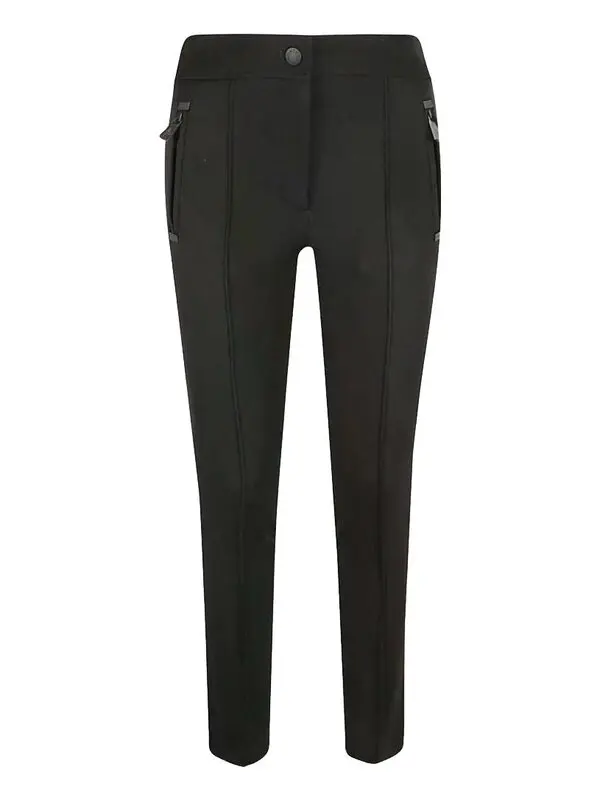 Moncler Pintuck-embellished Trousers - Black