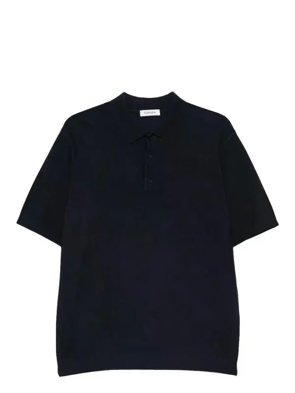 KANGRA Half-button Polo Shirt - Blue