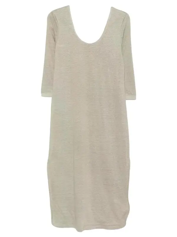 Max & Moi Long-sleeve Midi Dress - Green