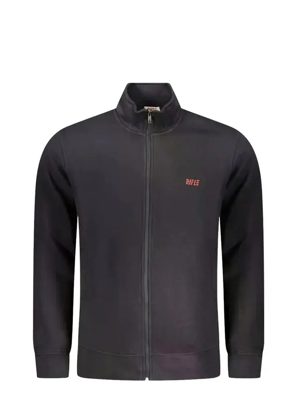 RIFLE Zip-up Logo-print Sweatshirt - Grey