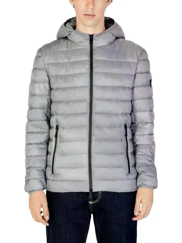 GIANNI LUPO Quilted Hooded Jacket - Grey