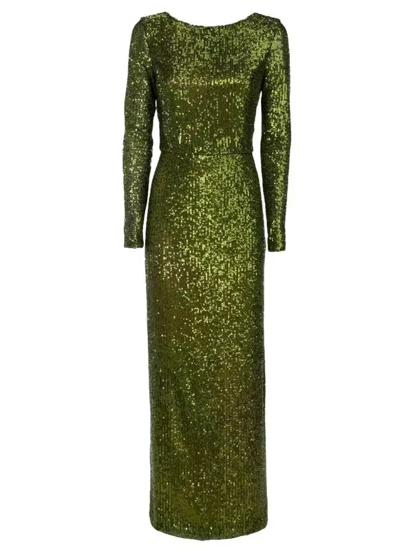 CATALINA Georgia Sequin-embellished Dress - Green