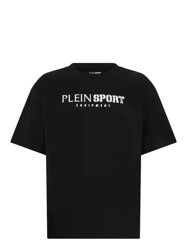 PLEIN SPORT Logo-print Short-sleeve T-shirt - Black