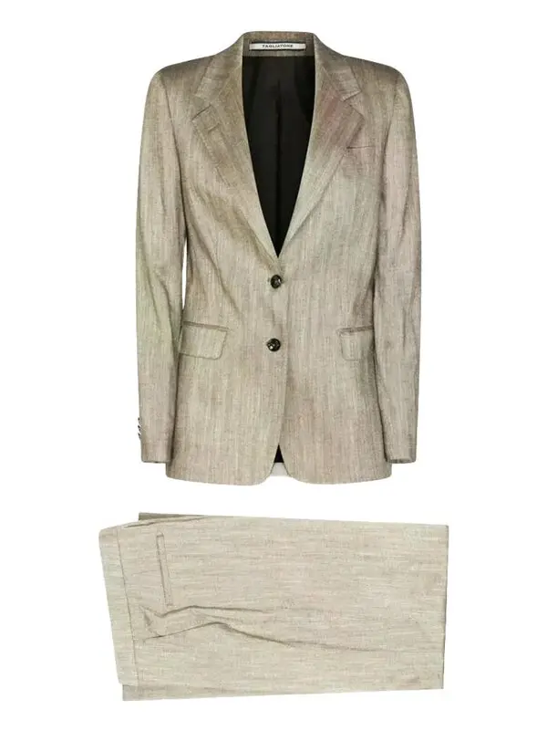 Tagliatore Herringbone Suit - Neutrals